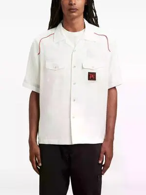 Palm Angels X Haas F1 Team Linen Bowling Shirt