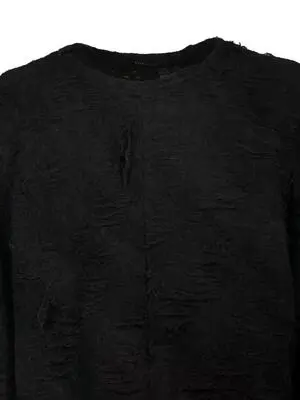 D HYGEN Distressed Jacquard-woven T-shirt