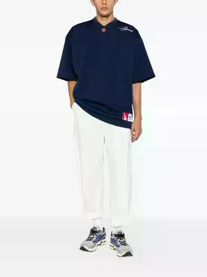 WILLY CHAVARRIA Logo-patch V-neck T-shirt
