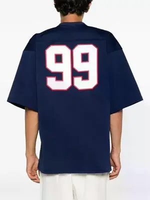 WILLY CHAVARRIA Logo-patch V-neck T-shirt