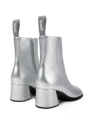 Camper Kora Ankle Boots - Silver