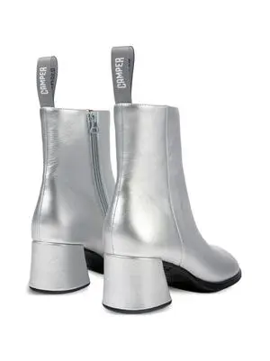 Camper Kora Ankle Boots - Silver