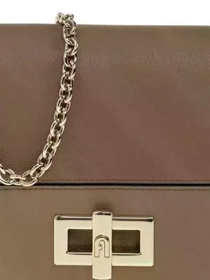 Furla Amelia Leather Shoulder Bag - Brown