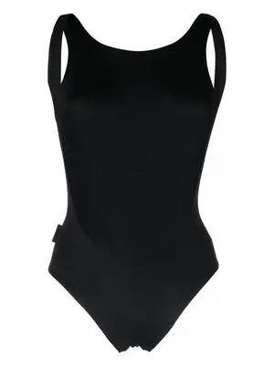 Palm Angels Slogan-print Low-back Swimsuit