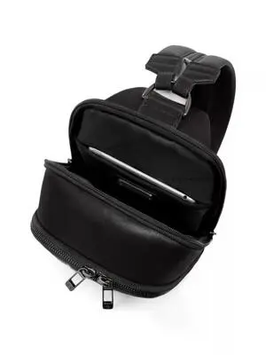 PIQUADRO Logo-plaque Convertible Backpack - Black