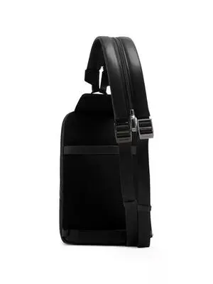 PIQUADRO Logo-plaque Convertible Backpack - Black