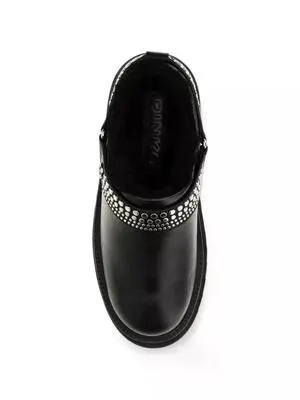 Pinko Martina Brushed Leather Ankle Boots