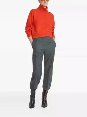 YVES SALOMON Button-detail High-neck Sweater