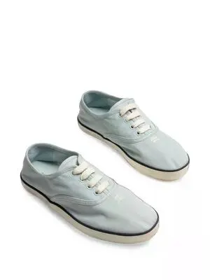 Miu Miu Distressed Denim Sneakers