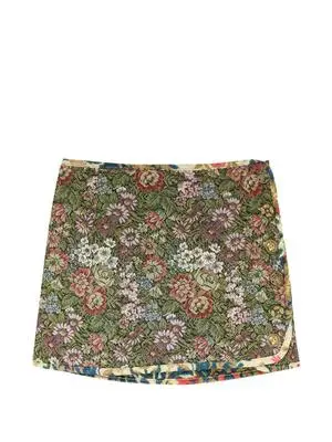 FARM RIO Arabesque Quilted Reversible Mini Skirt