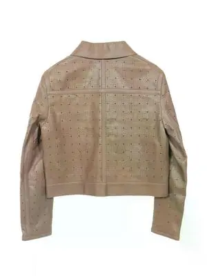Hermès 2010s Perforated Leather Jacket