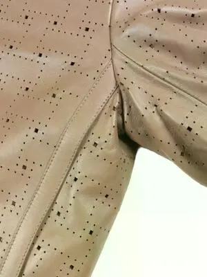 Hermès 2010s Perforated Leather Jacket