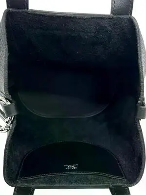 Hermès 2015-2026 Clemence And Swift In The Loop 18 Handbag - Black
