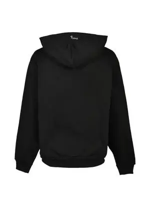 PRAYING Busy Slogan-print Zip-up Hoodie - Black