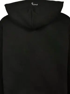 PRAYING Busy Slogan-print Zip-up Hoodie