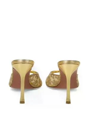 Amina Muaddi Alexa Lace Sandals