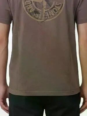 Stone Island Desert Print Logo-print T-shirt