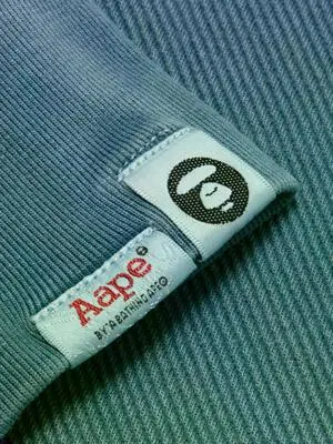 AAPE BY *A BATHING APE Denim-patch Graffiti-print Sweater