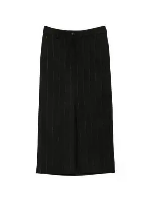 Seventy Pinstripe Front-slit Skirt