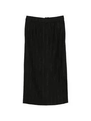 Seventy Pinstripe Front-slit Skirt