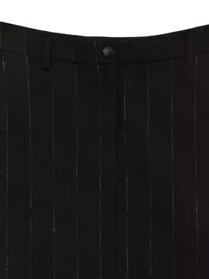 Seventy Pinstripe Front-slit Skirt