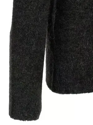 OLIVER LATTUGHI Brushed-effect Crew-neck Sweater
