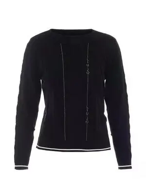 Liu Jo Sweater With Contrast Trim - Black