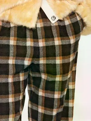 FORTE_FORTE Check-pattern Drawstring-waist Trousers