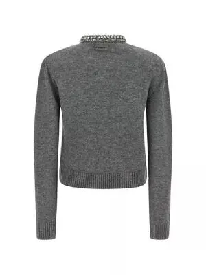 Pinko Cardigan With Jewel Collar