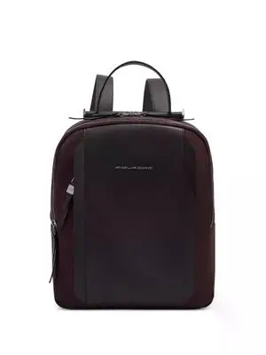 PIQUADRO Logo-plaque Backpack - Brown