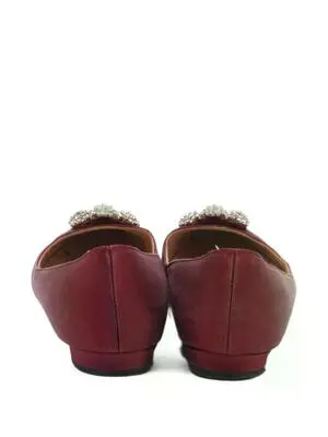 Manolo Blahnik Hangisi Buckle Ballet Flats