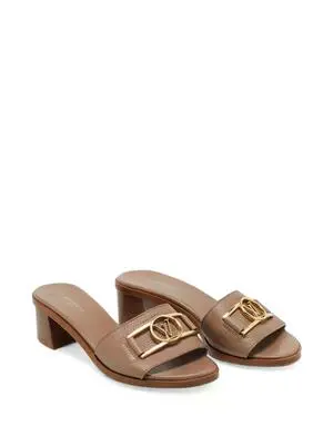 LOUIS VUITTON Lock It Leather Sandals