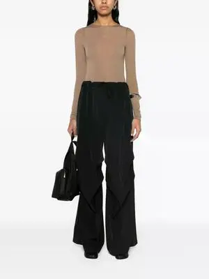 MAISON MARGIELA Exposed-seam Round-neck Top