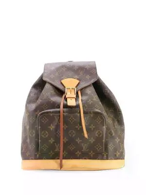 LOUIS VUITTON Vintage Montsouris Monogram Canvas Gm Backpack