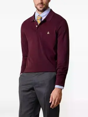 Brooks Brothers Logo-embroidered Long-sleeve Polo Shirt