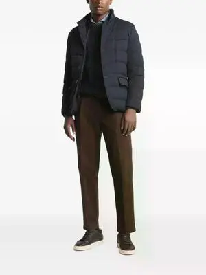 FAY Quilted Double-breasted Jacket