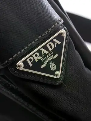 Prada 2000s Buckled Messenger Bag