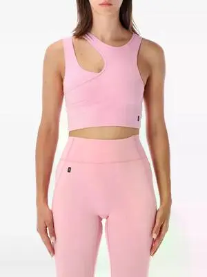 On Studio Cut-out Cropped Top - Pink