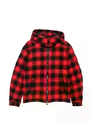 Moncler Airor Check Jacket - Red