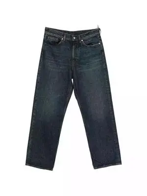 Moncler Stone-washed Straight-leg Jeans - Blue