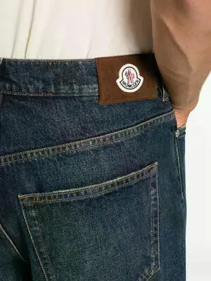 Moncler Stone-washed Straight-leg Jeans