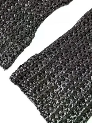 Dolce & Gabbana Distressed Knitted Fingerless Gloves