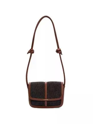 LA PORTEGNA Lucía Yute Shoulder Bag - Brown