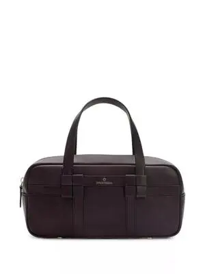 LA PORTEGNA Bibi Knotted Leather Tote Bag