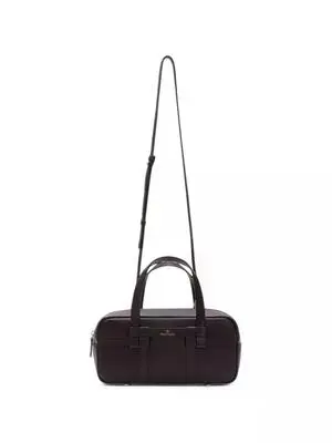 LA PORTEGNA Bibi Knotted Leather Tote Bag