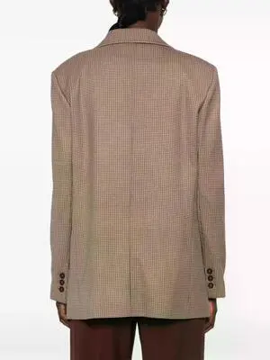 MAR DE MARGARITAS Houndstooth-pattern Single-breasted Blazer
