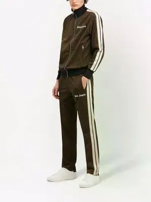 Palm Angels Leopard-jacquard Track Pants