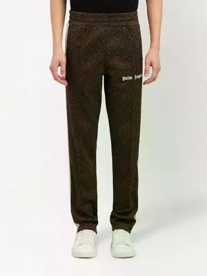 Palm Angels Leopard-jacquard Track Pants