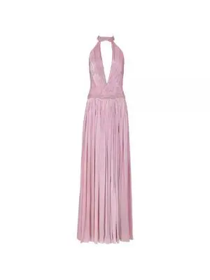 Costarellos Juliette Crystal-embellished Halterneck Gown