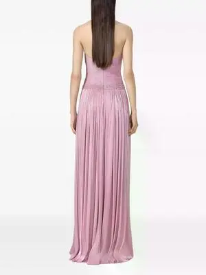 Costarellos Juliette Crystal-embellished Halterneck Gown